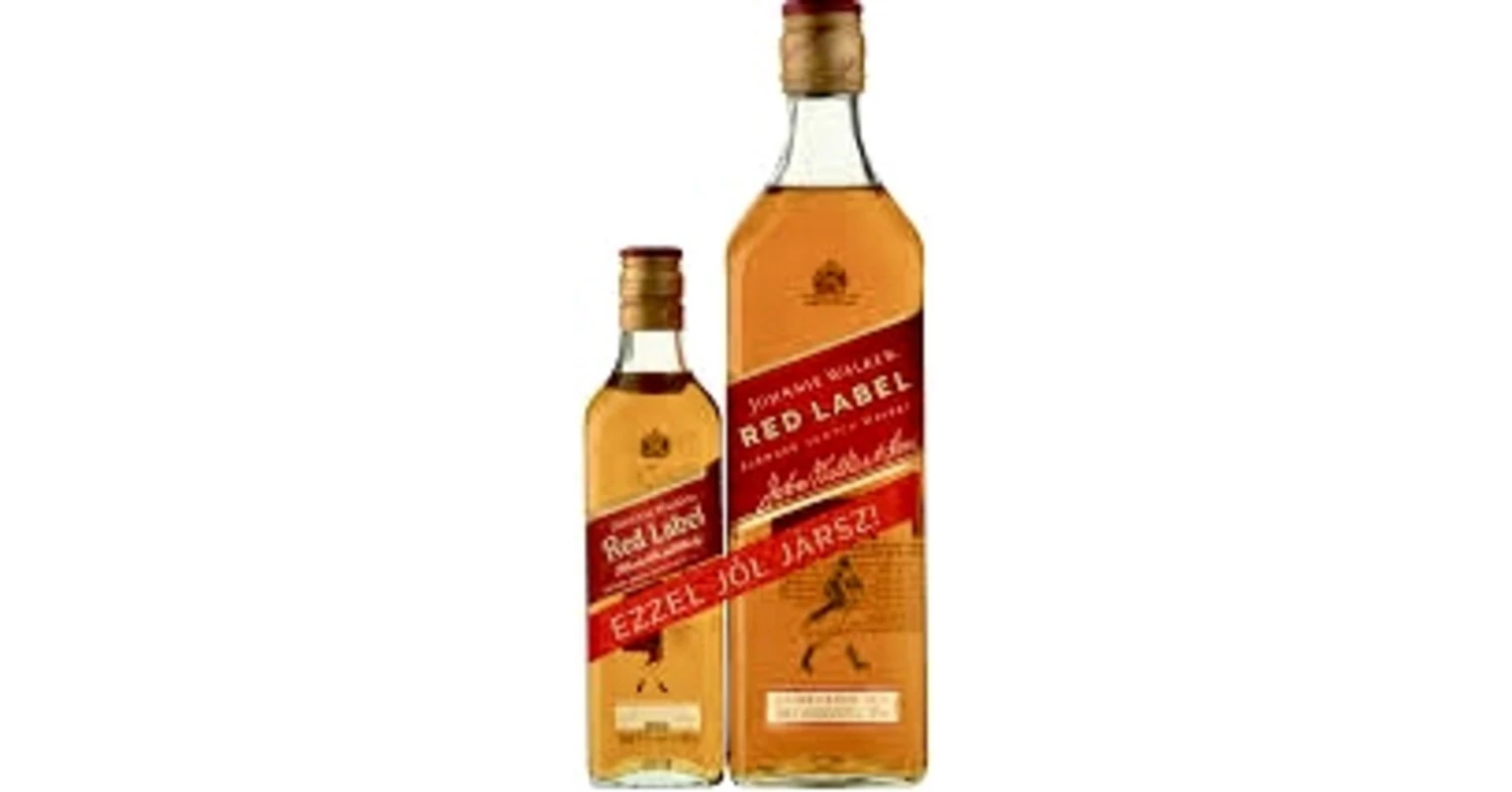 Johnnie Walker Red Label whisky 0,7l + 0,2l 40% DRS SLEEVE - Johnnie ...